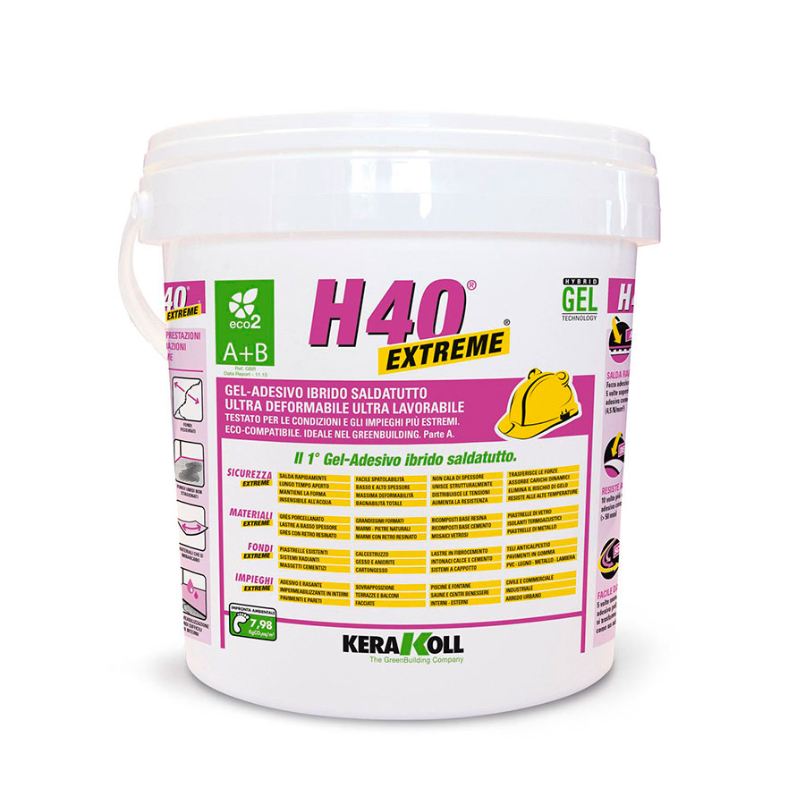 Gel-adhesivo H40 Extreme Kerakoll